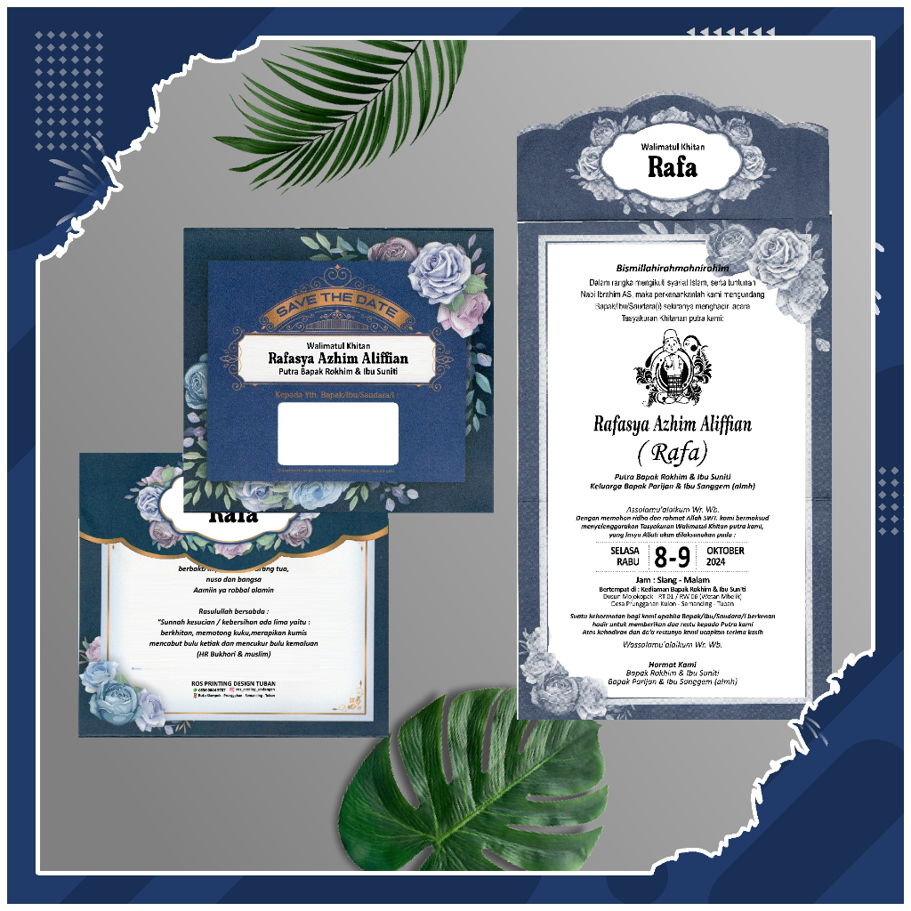 Print quality circumcision wedding invitations READ DESCRIPTION ...