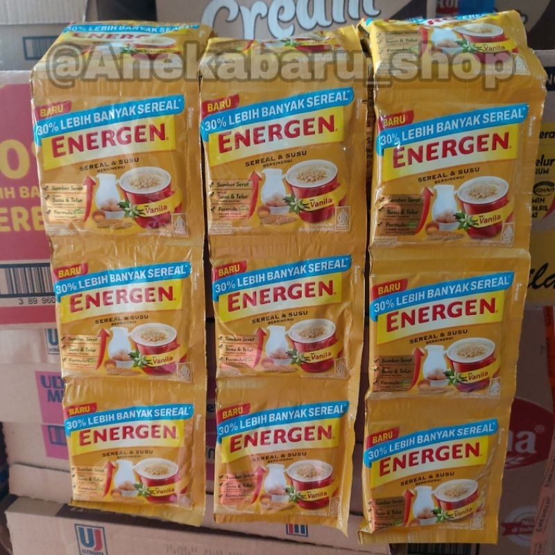 (1 Renceng / 10 SACHETS) ENERGEN CEREAL & MILK 34g | Shopee Malaysia