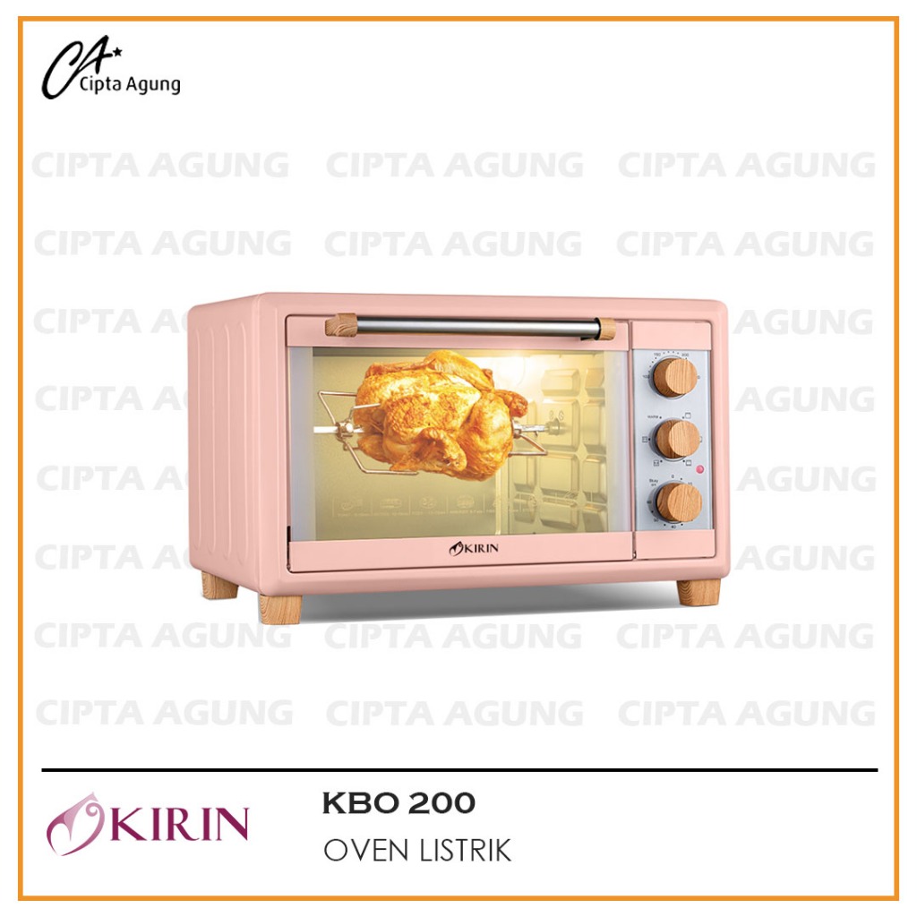 20 LITER ELECTRIC OVEN KIRIN KBO-200 PINK/WHITE | Shopee Malaysia