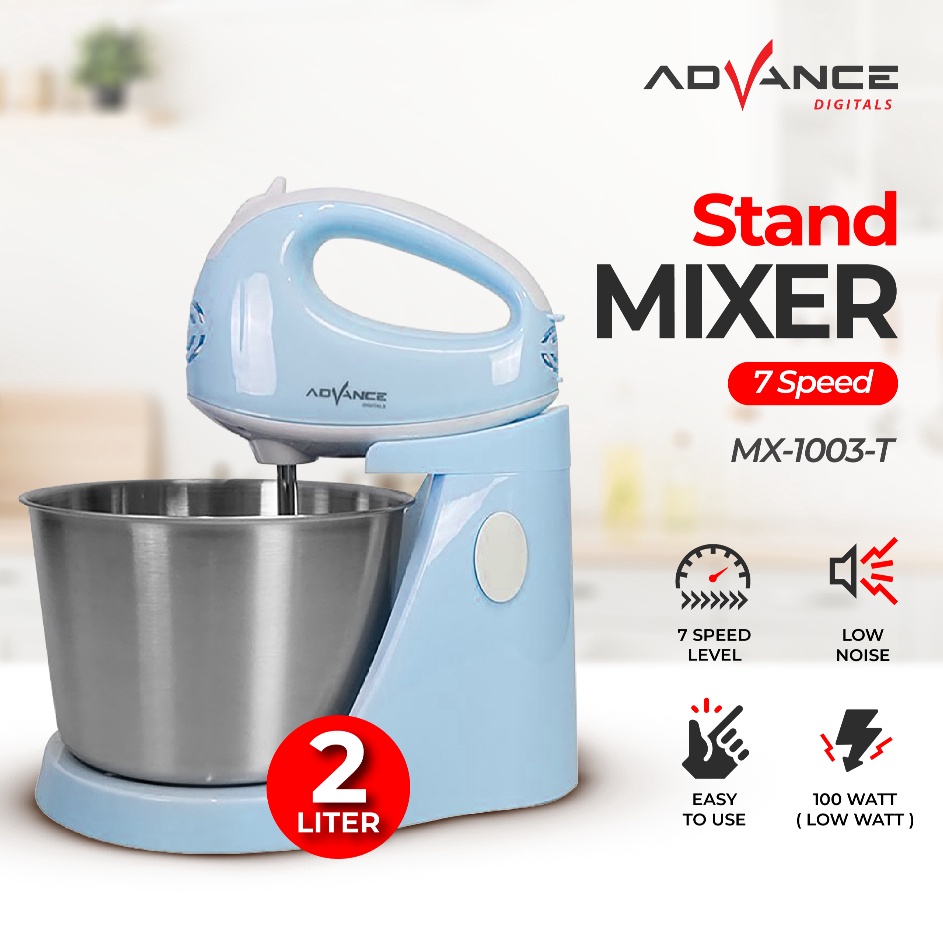 Powerful Advance Stand Mixer MX13T 7-speed 2 in 1 1 Year Warranty ...