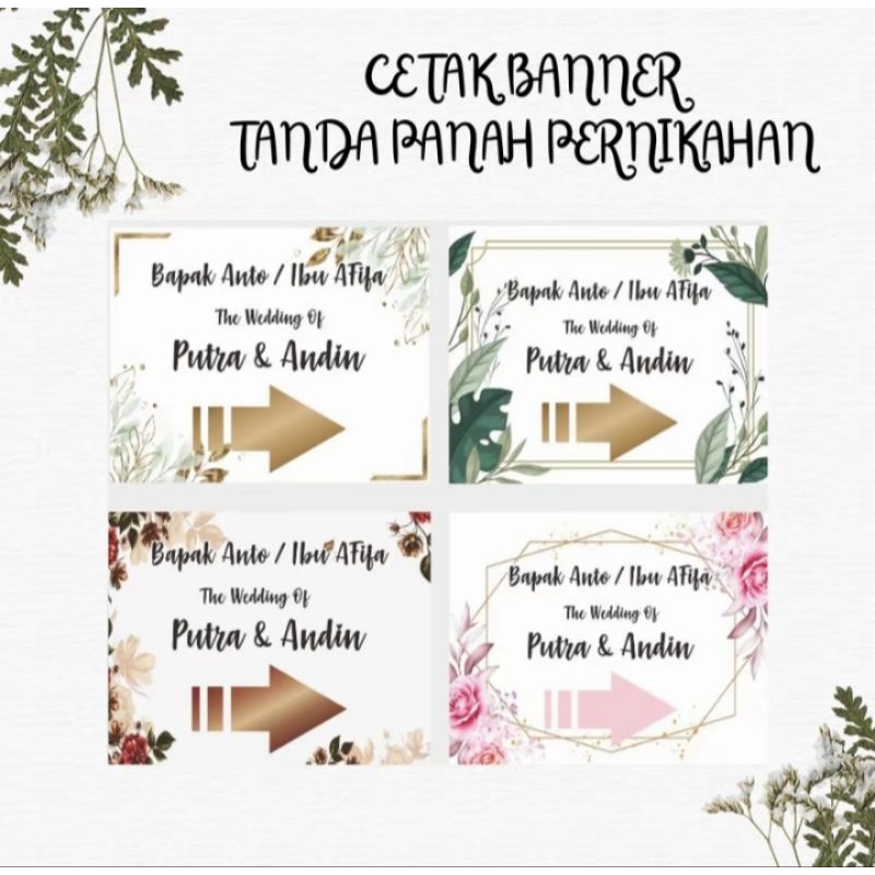 Direction BANNER FOR HAJATAN ARROW ROAD FREE DESIGN FREE PLONG | Shopee ...