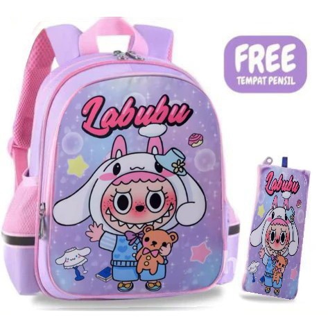 Ggs VIRAL LABUBU School Bag Children Backpack Cartoon Doll Character ...