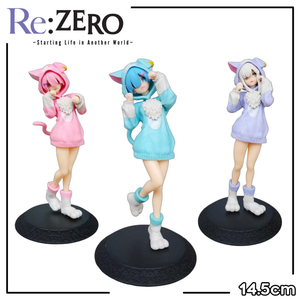 Action Figure RE ZERO MOFUMOFU - Ram Rem Emilia Mofu Waifu Rezero Cake ...