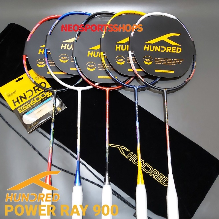 Original Hundred HNDRD Power Ray 900 Badminton Racket | Shopee Malaysia