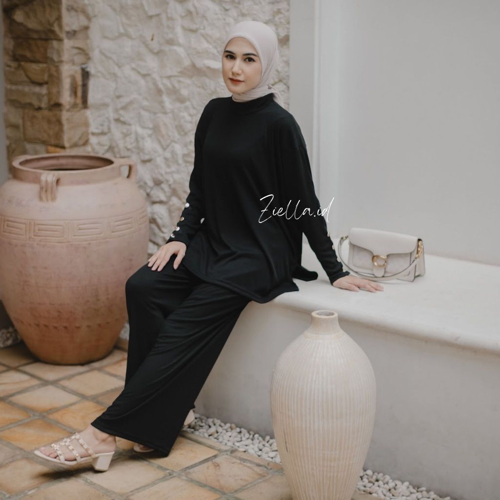 Irmalaila - Aiza One Set Knit Viral Comfortable Inara Muslim Culotte ...