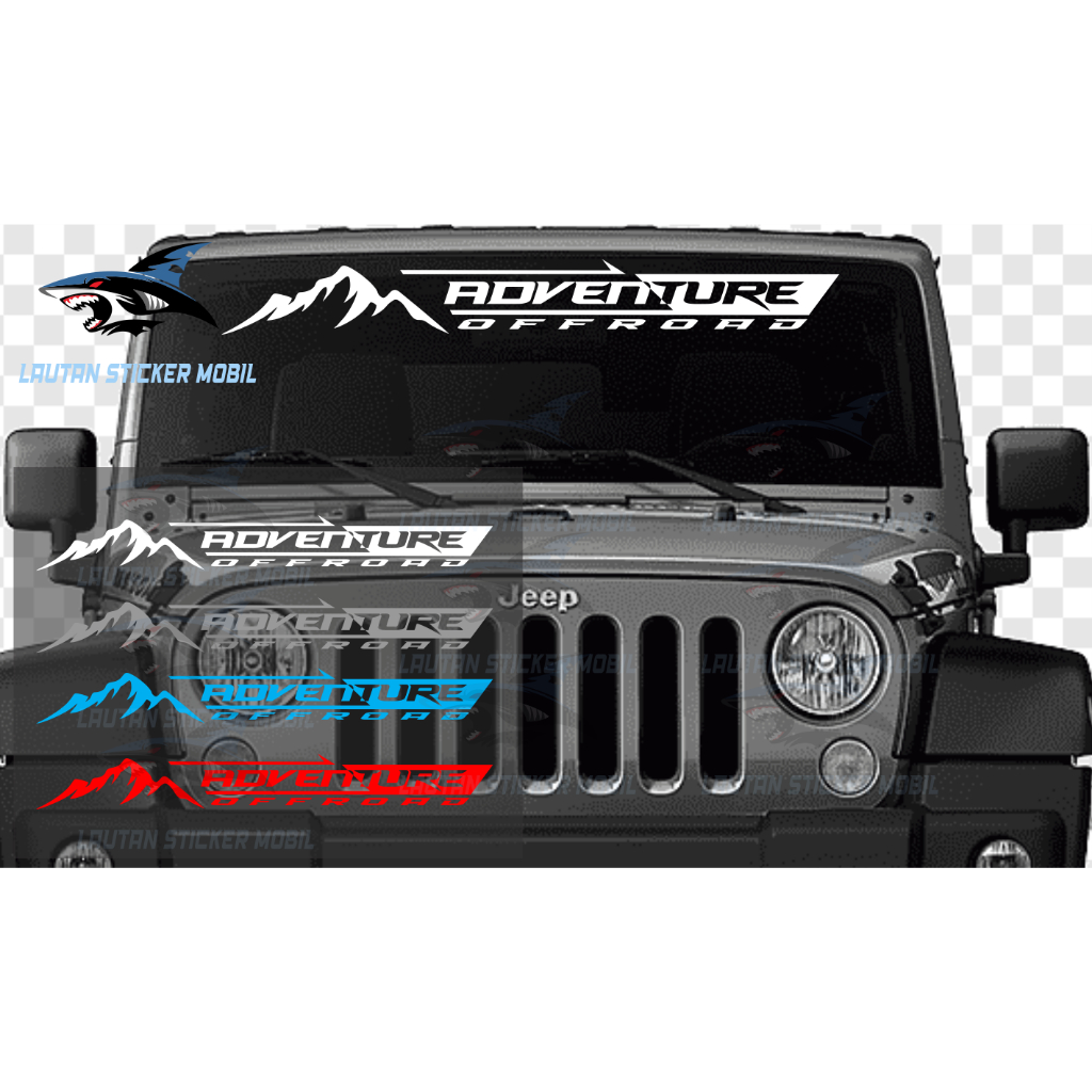 Cutting stickers for off road adventure car windshields, all types of ...