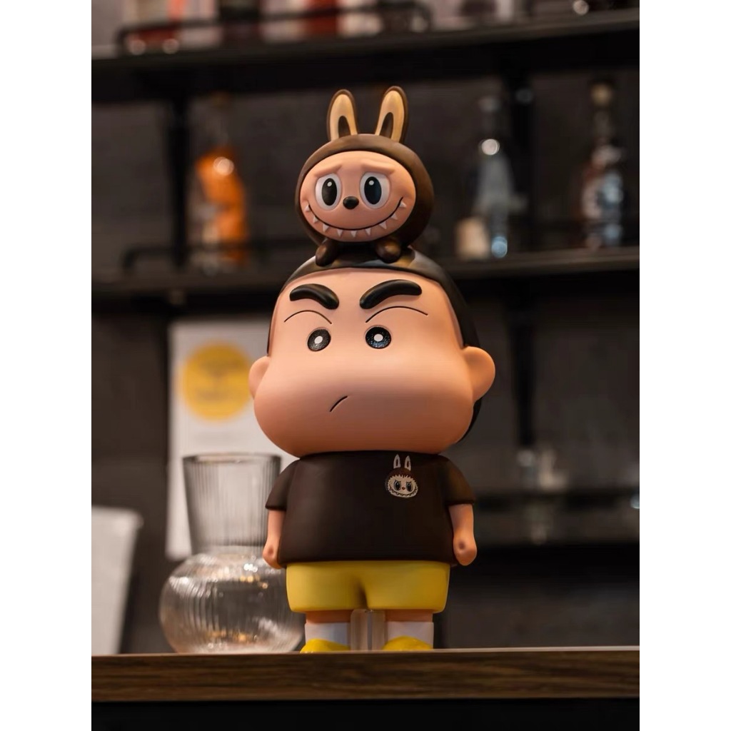 SHINCHAN Figure Labubu x Crayon Shin-Chan SHIN SHIN CHINCHAN SIN-CHAN ...