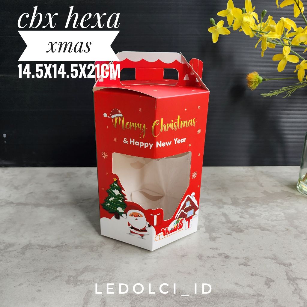 (5Pcs) Christmas CHRISTMAS Cookie Jar BOX 15x15x21 cm | Shopee Malaysia