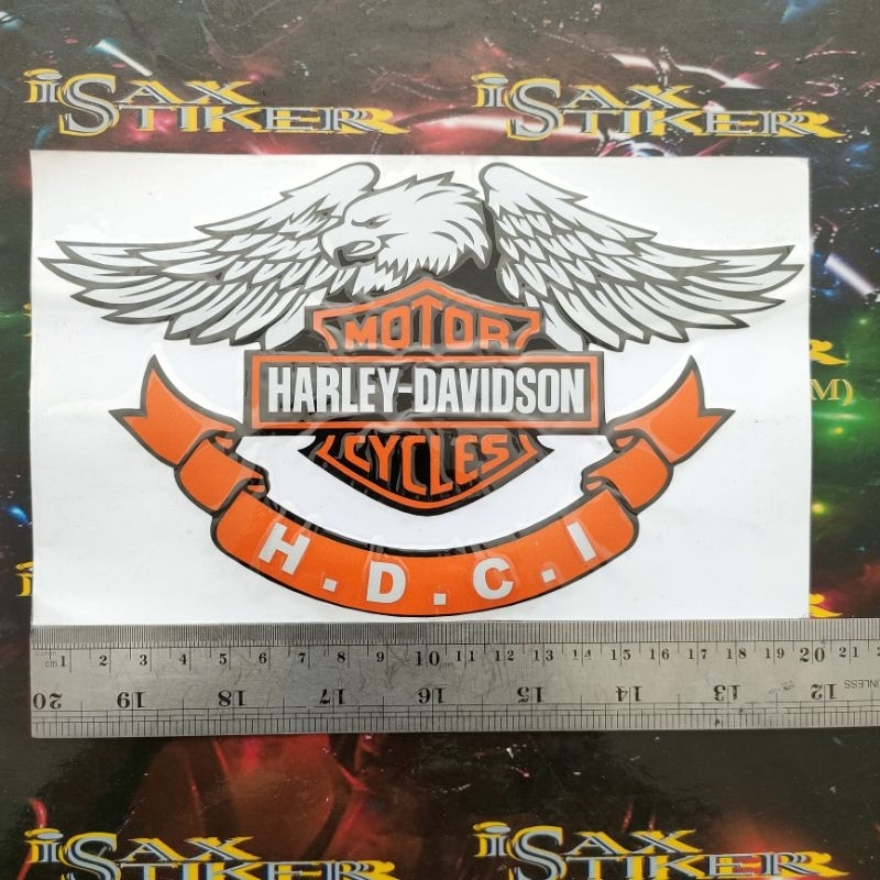 Harley Davidson HDCI cutting sticker measuring 12x20cm | Shopee Malaysia