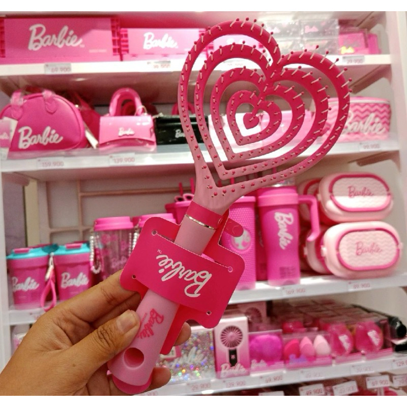 Miniso barbie Collection Heart Vent Hair Brush (barbie comb) | Shopee ...