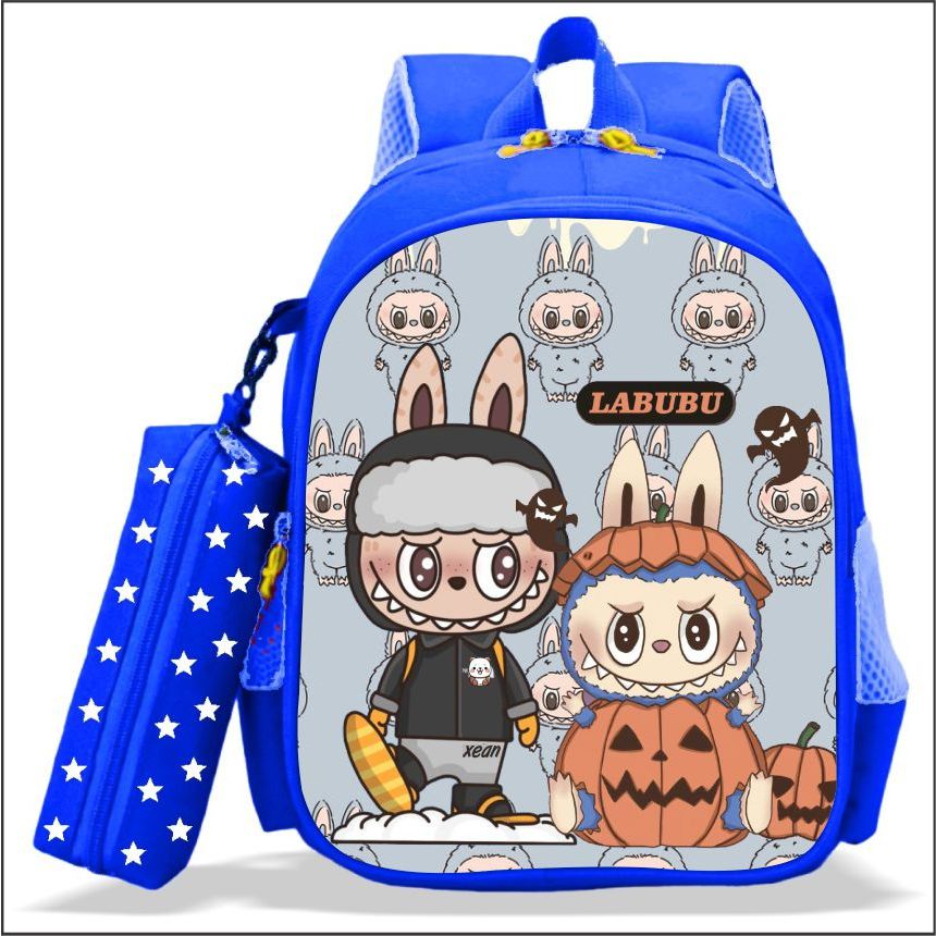 Labubu BOY Character Premium School Backpack for Kindergarten and ...