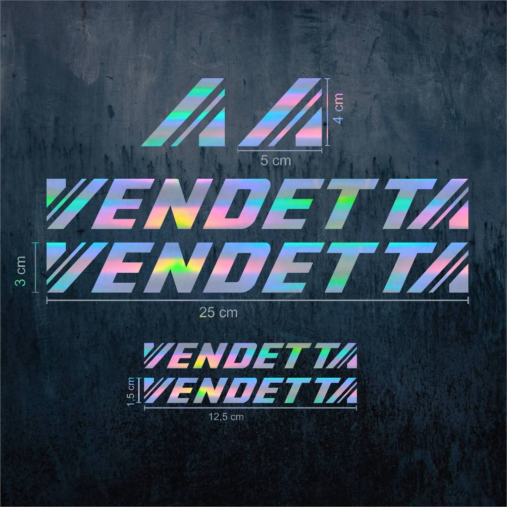 Fixie Vendetta Bike Frame Sticker Cutting Sticker Fixie | Shopee Malaysia