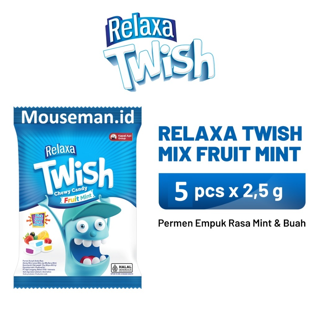 Relaxa Twish Chewy Candy Fruit Mint Chewy Candy Assorted Flavors ...