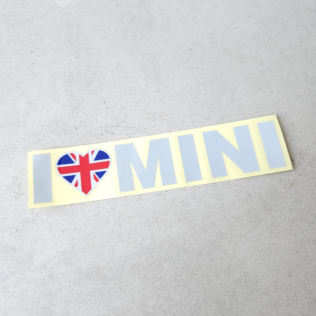 Mini Cooper I Love Mini Car Sticker Sticker | Shopee Malaysia