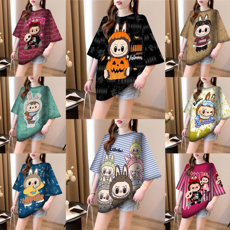 Labubu T-SHIRTS / VIRAL LABUBU CLOTHES / WOMEN'S LABUBU OVERSIZE T ...