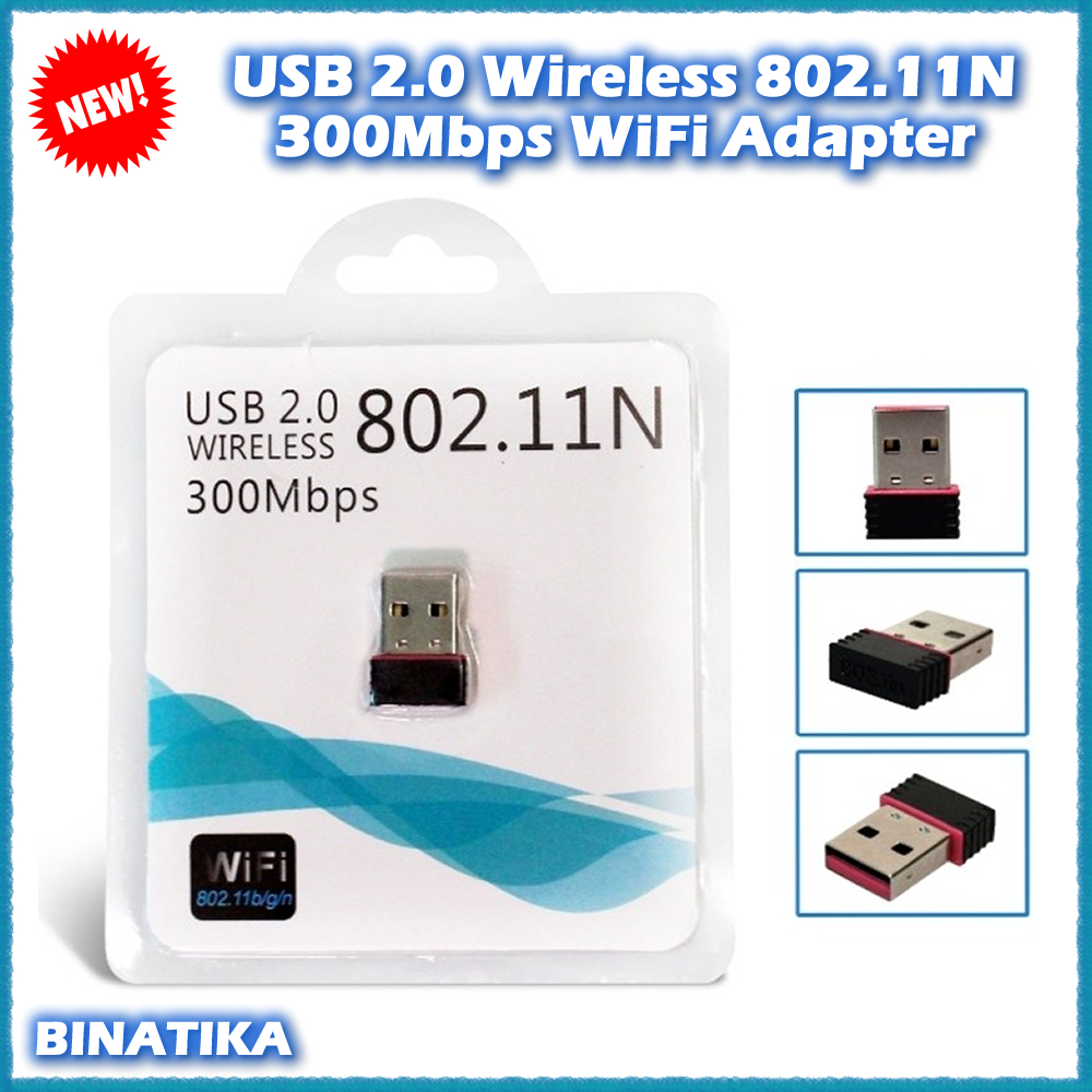 Usb 2.0 Wireless 802.11N 300Mbps WiFi Adapter | Shopee Malaysia