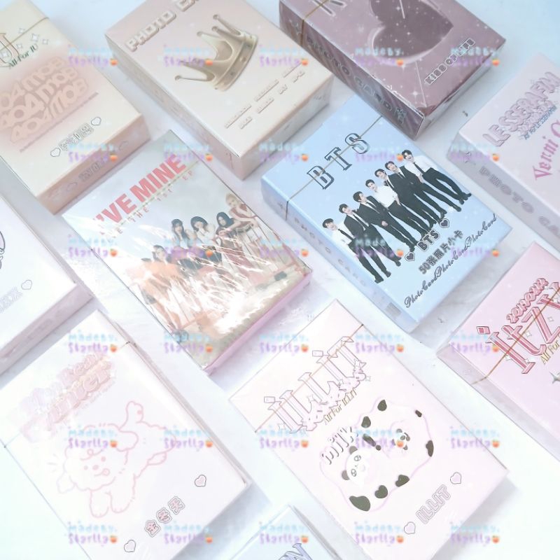 (!!️Pre ORDER ) PHOTOCARD SET UNOFFICIAL CONTENTS 50 55 PCS BTS SEVENTEEN STRAY KIDS ENHYPEN ...