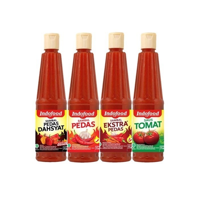 Indofood Powerful Spicy SAMBAL Sauce 275ML/ INDOFOOD Sauce 275ML Bottle ...