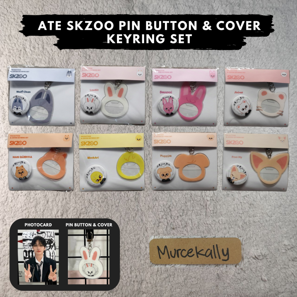 [LAST STOCK] Stray Kids SKZOO Pin Button & Cover Keyring Set | Shopee ...