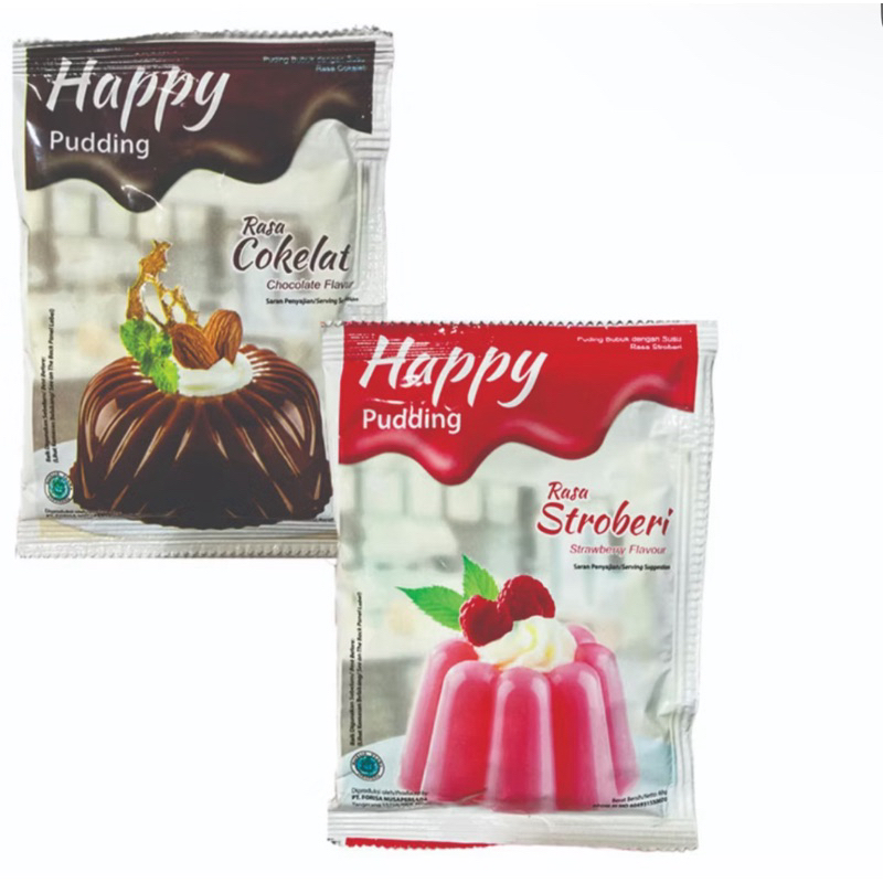 Nutrijell Happy Pudding 60GR Strawberry & Chocolate | Shopee Malaysia