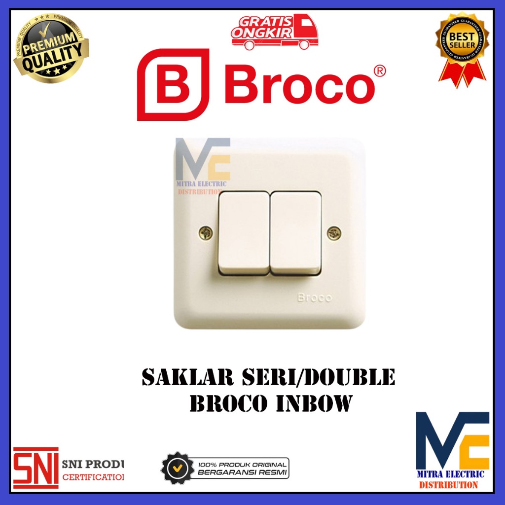 Broco SERIES SWITCH / ORIGINAL BROCO DOUBLE SWITCH | Shopee Malaysia