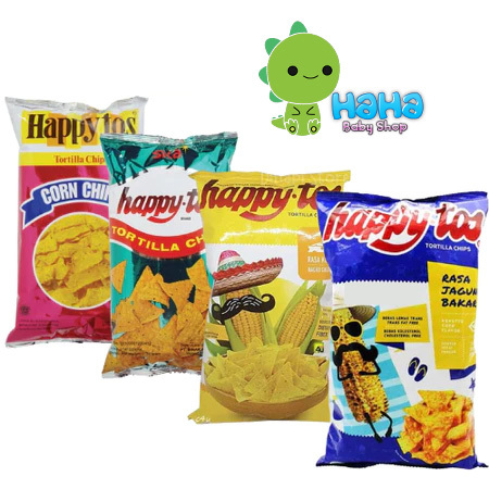 MERAH HIJAU Happytos Happy Tos Happy Tos Tortilla Chips Corn 140gr ...