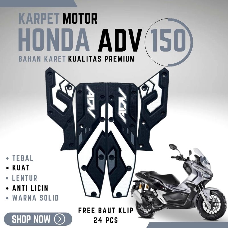 HONDA ADV 150 MOTORCYCLE CARPET MAT / VARIATION ACCESSORIES PREMIUM ...