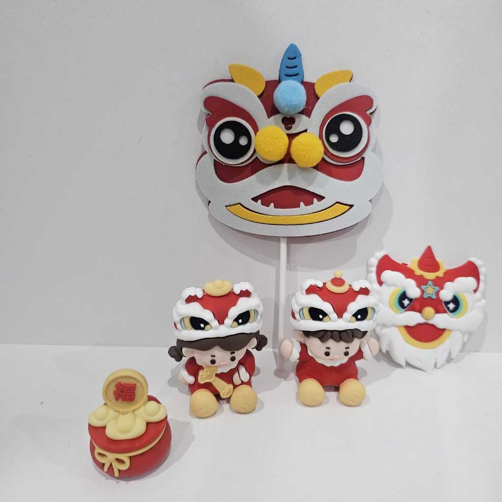 Chinese New Year Chinese New Year Decoration Display Lion Dance Lucky ...