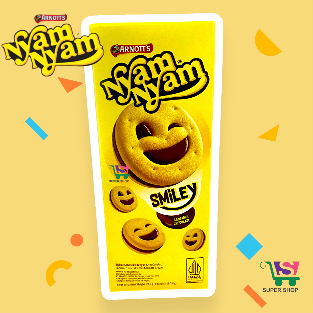 Nyam Nyam Smiley Sandwich Chocolate Box Mini 22.5 Gram | Shopee Malaysia