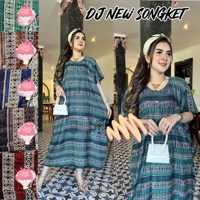 Nhcollection12||Jumbo Busui Songket Negligee with Short Sleeve Buttons ...