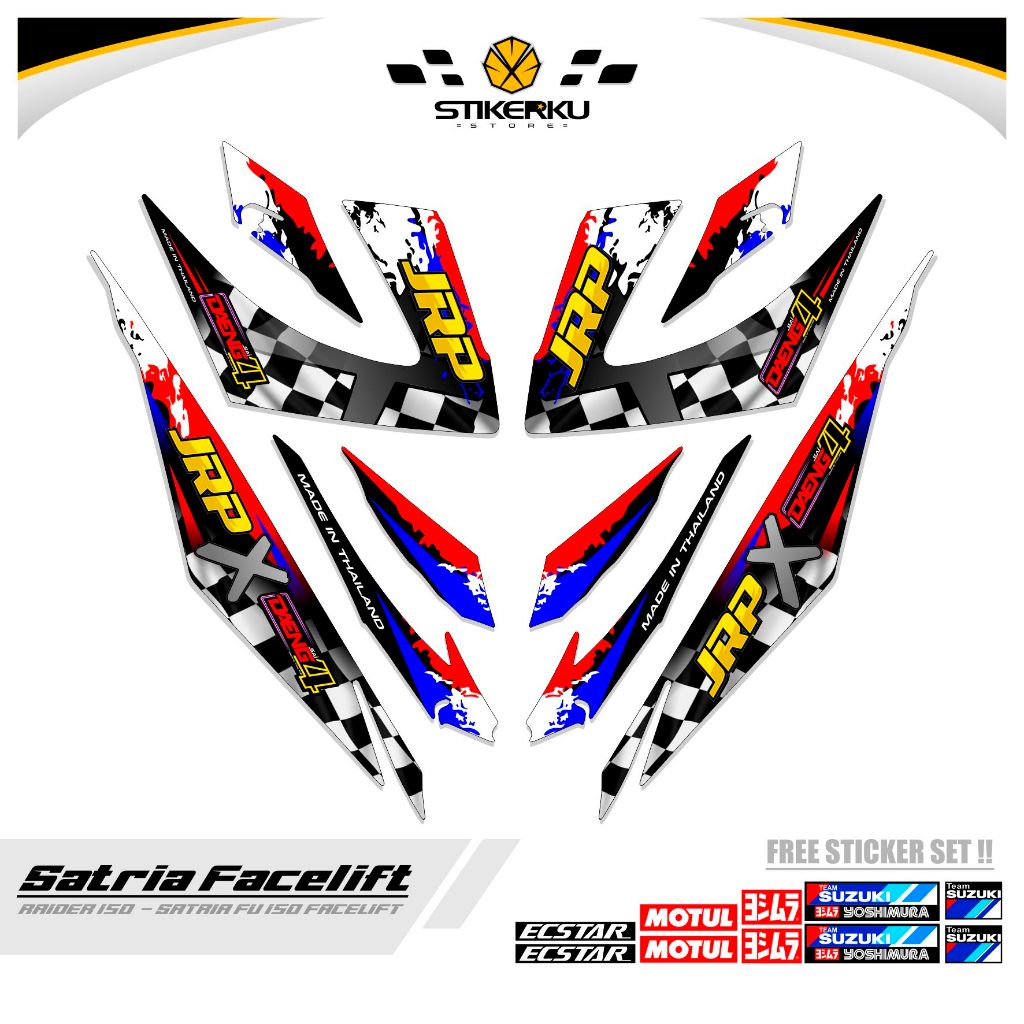 Sticker SATRIA FACELIFT/Mtf23/STRIPING SATRIA F 150 NEW/STICKER/STICKER ...