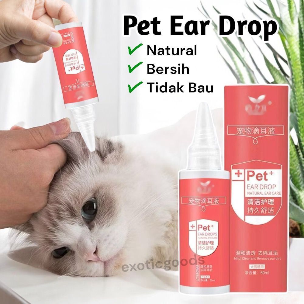 Dorrikey PET EAR DROP CAT EAR CLEANER DROPS DOG EAR CLEANER EARWAX ...
