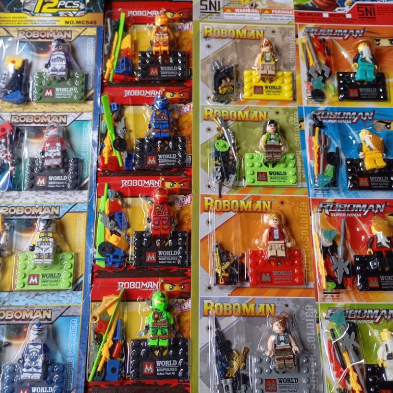 Pack Of 4pcs Lego Super ninja ROBOMAN Children's Toys | Shopee Malaysia