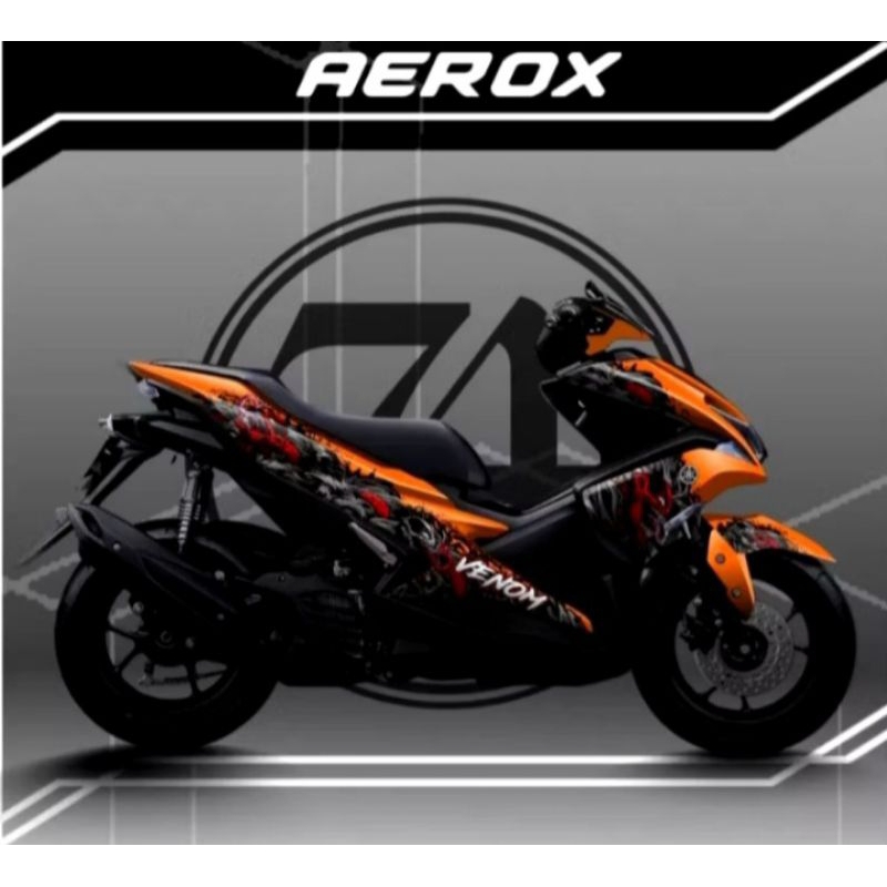 Aerox Old Sticker Decal Racing Variation Premium New Motif Sticker ...