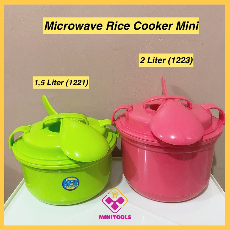 Mini Microwave Rice Maker 1,5 Liter or 2 Liter Green Leaf 1221, 1223 ...