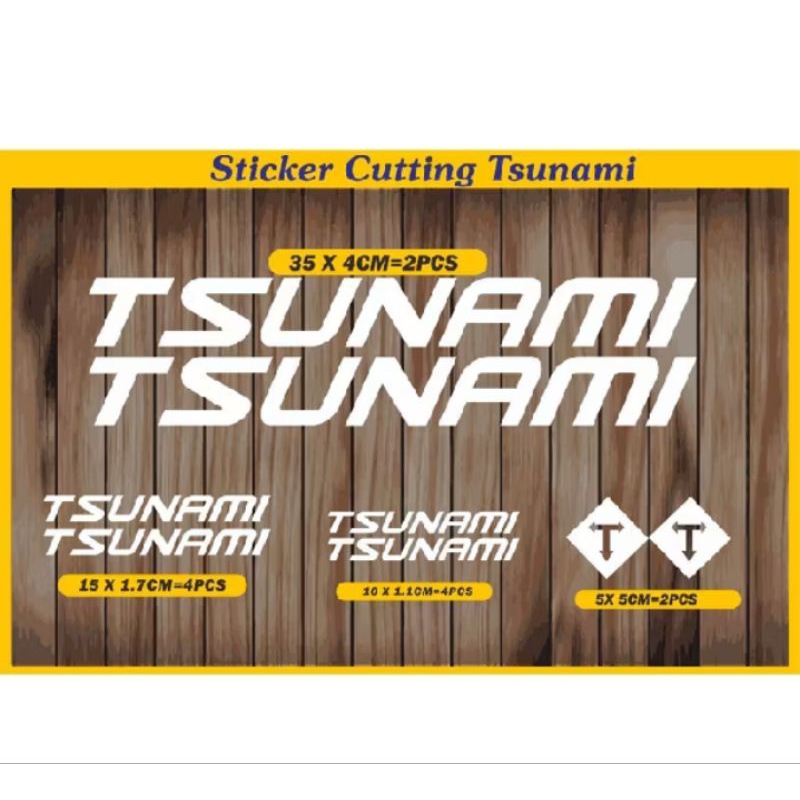 Sunami Tsunami Fixie Bike Stickers Economy Package | Shopee Malaysia