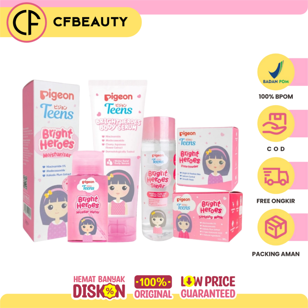 Pigeon BRIGHT HEROES SERIES | Brightening Teen Skincare | Niacinamide ...