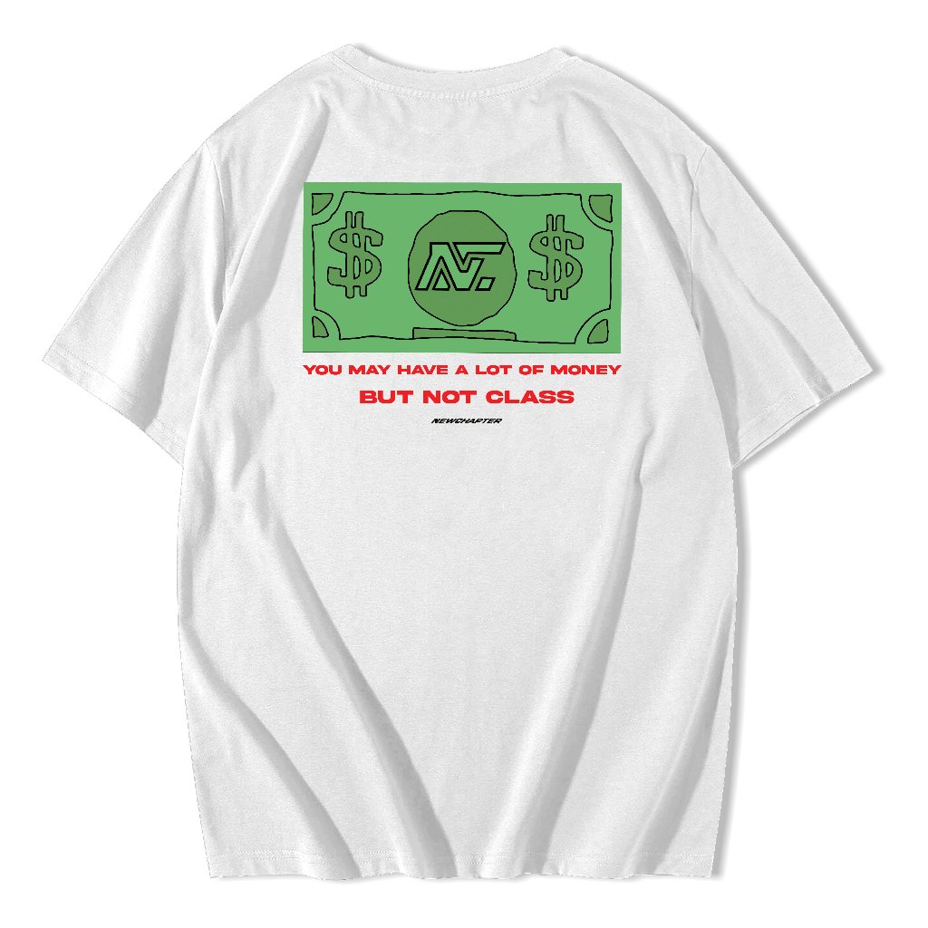 White T-shirt - FULLUS TALK - NEW CHAPTER | Shopee Malaysia