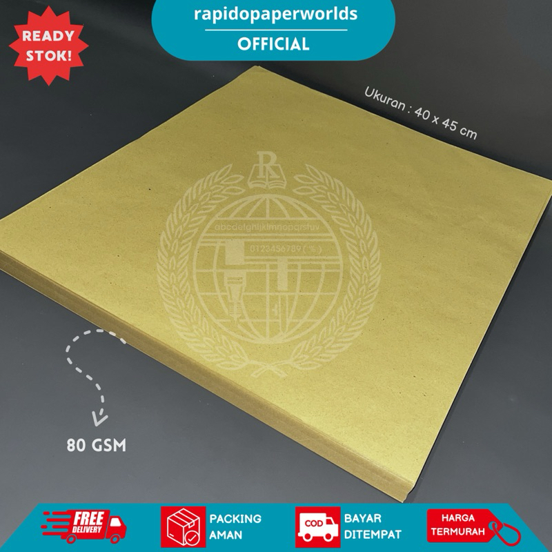 [100 Sheets] uk. 40 x 45cm Car Wash Footwear Paper/Samson Paper 80 Gr ...