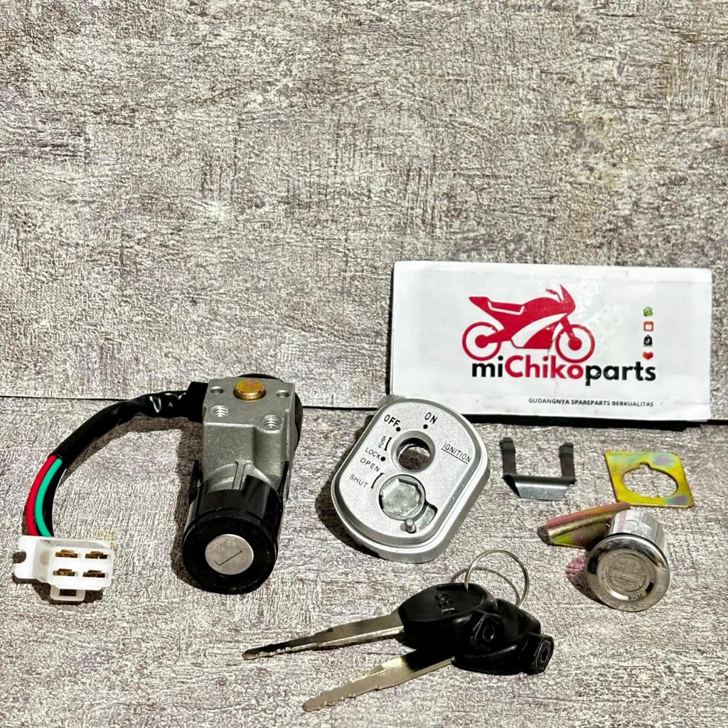 Ignition Key Assy Set Old Revo Karbu Taper 100 cc 100cc Plus Complete ...