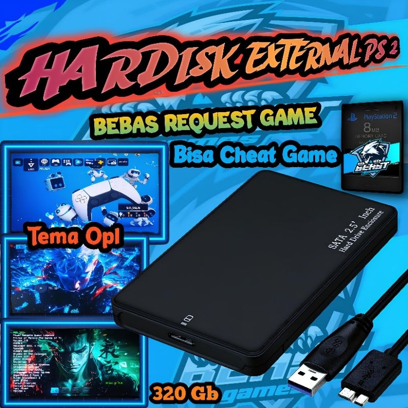 Ps2 External Hard Disk Hdd 320gb External Hard Disk Ps2 Hard Disk Ps2 Ful Game | Shopee Malaysia