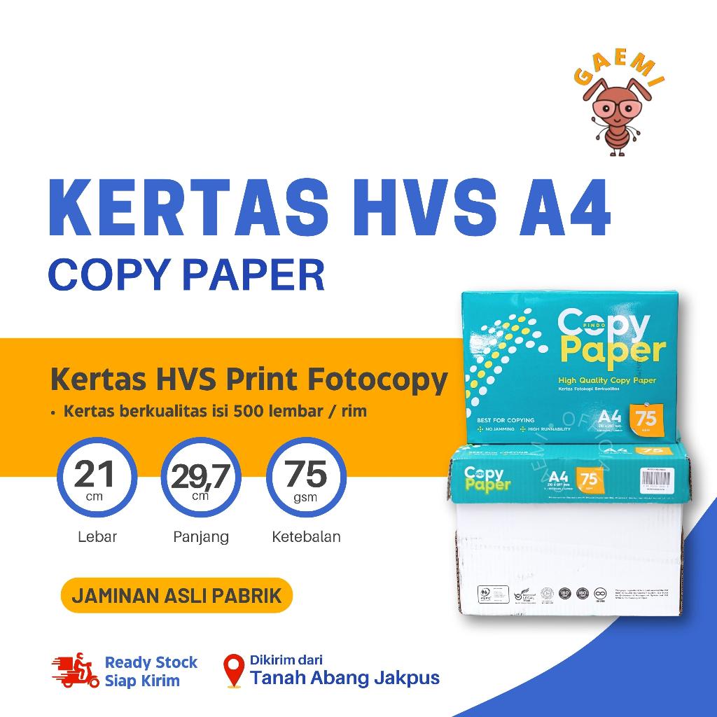 Hvs A4 Paper 75 Gram Copy Paper Blue Per Box (1 Ream) | Shopee Malaysia