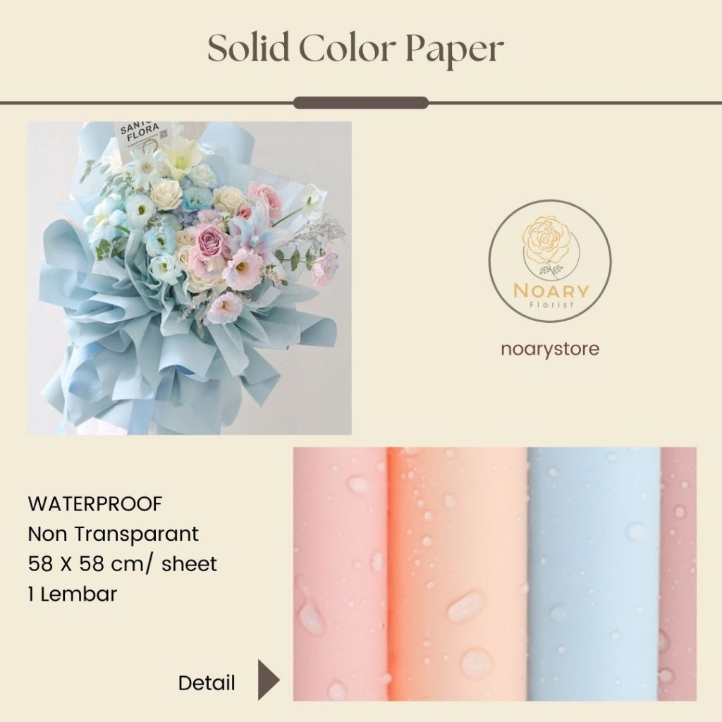 Solid COLOR Paper / Flower Wrapping / Cellophane / Wrap / Flower Paper ...