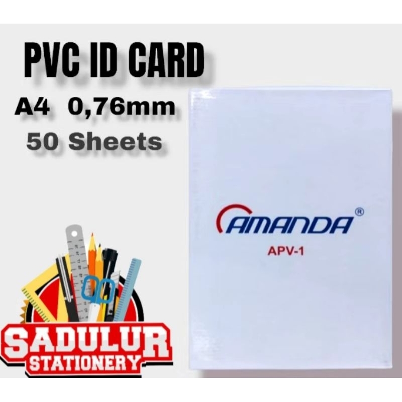 Pvc Amanda ID Card / Amanda A4 ID Card Material / PVC Sheet Printable ...