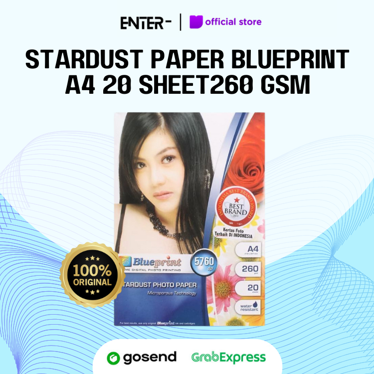 Stardust PAPER Blueprint A4 20 SHEETS 260 gsm | Shopee Malaysia