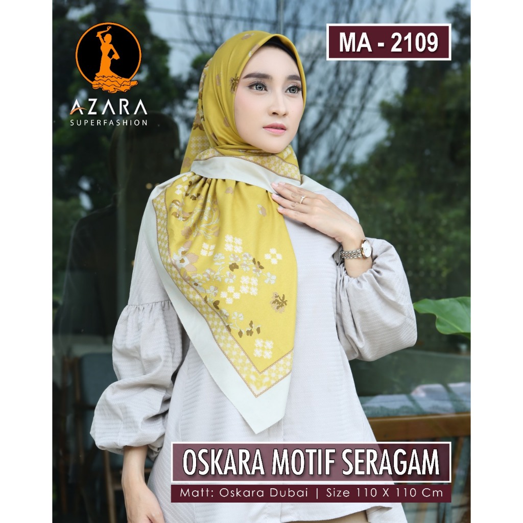 KATUN PREMIUM POUCH MOTIF AZARA OSKARA LC Scarf Hijab Voal Cotton ...