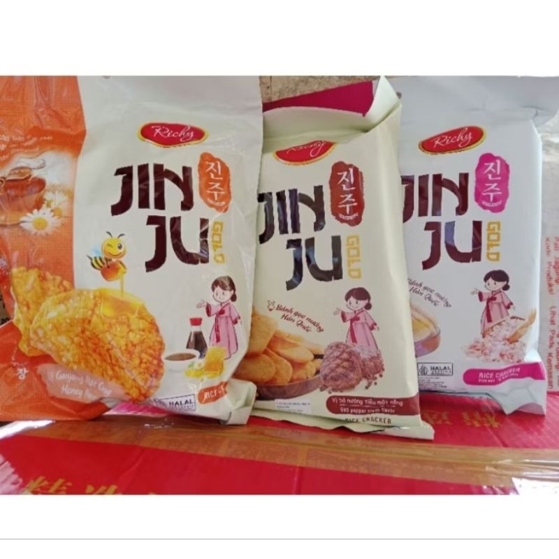 Richy Jinju Rice cracker Honey Jinju Snack Rice Honey Rice cracker ...