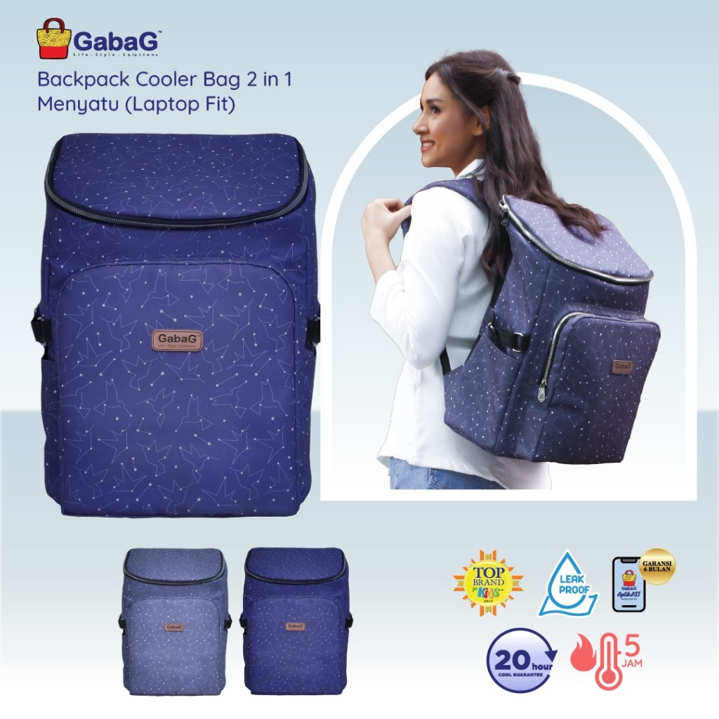 Gabag Breast Milk Bag – Backpack Cooler Bag 2 in 1 (Laptop Fit) | Lucky ...