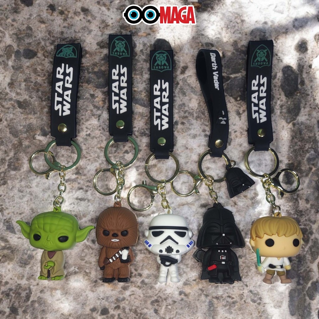 GANTUNGAN Star Wars Keychain / Keychain - 3D Darth Vader Storm Trooper ...
