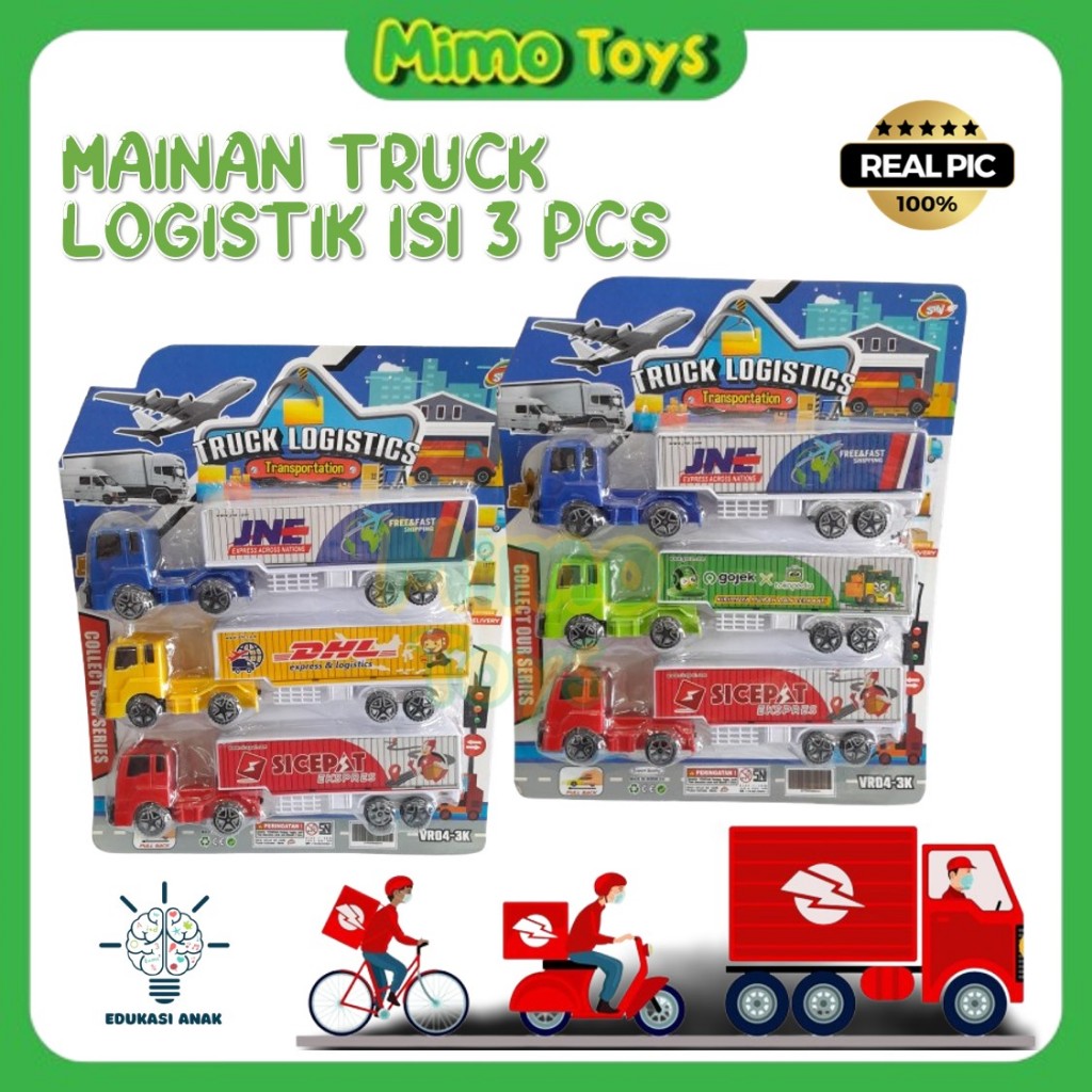 Children's TOYS TRANSPORTATION LOGISTIC TRUCK CAR TOYS - TRUCK PACKAGE ...